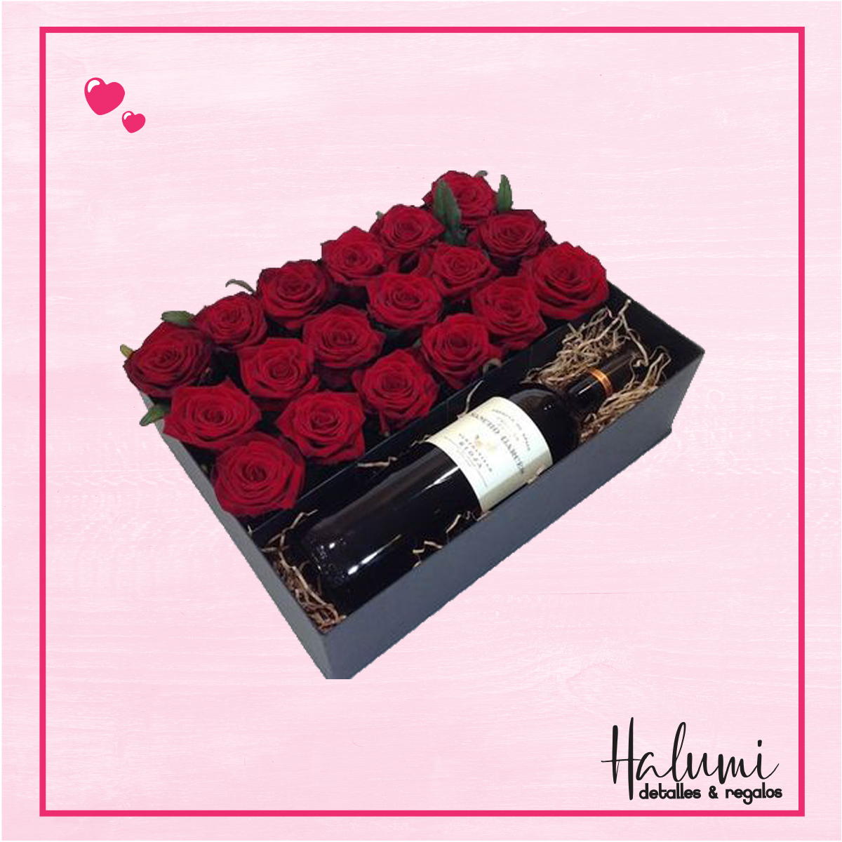 BOX 18 ROSAS VINO